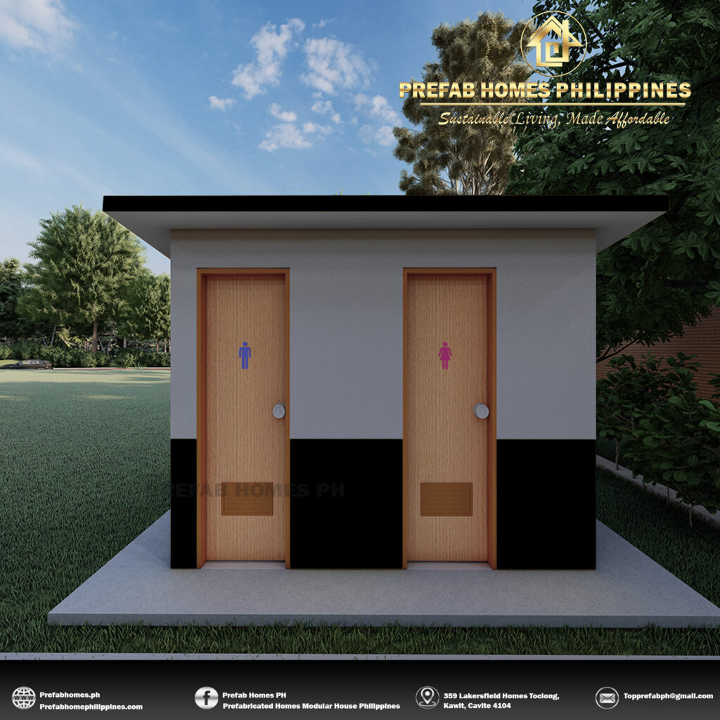 Prefab Two Stall Toilet - Prefabricated Homes