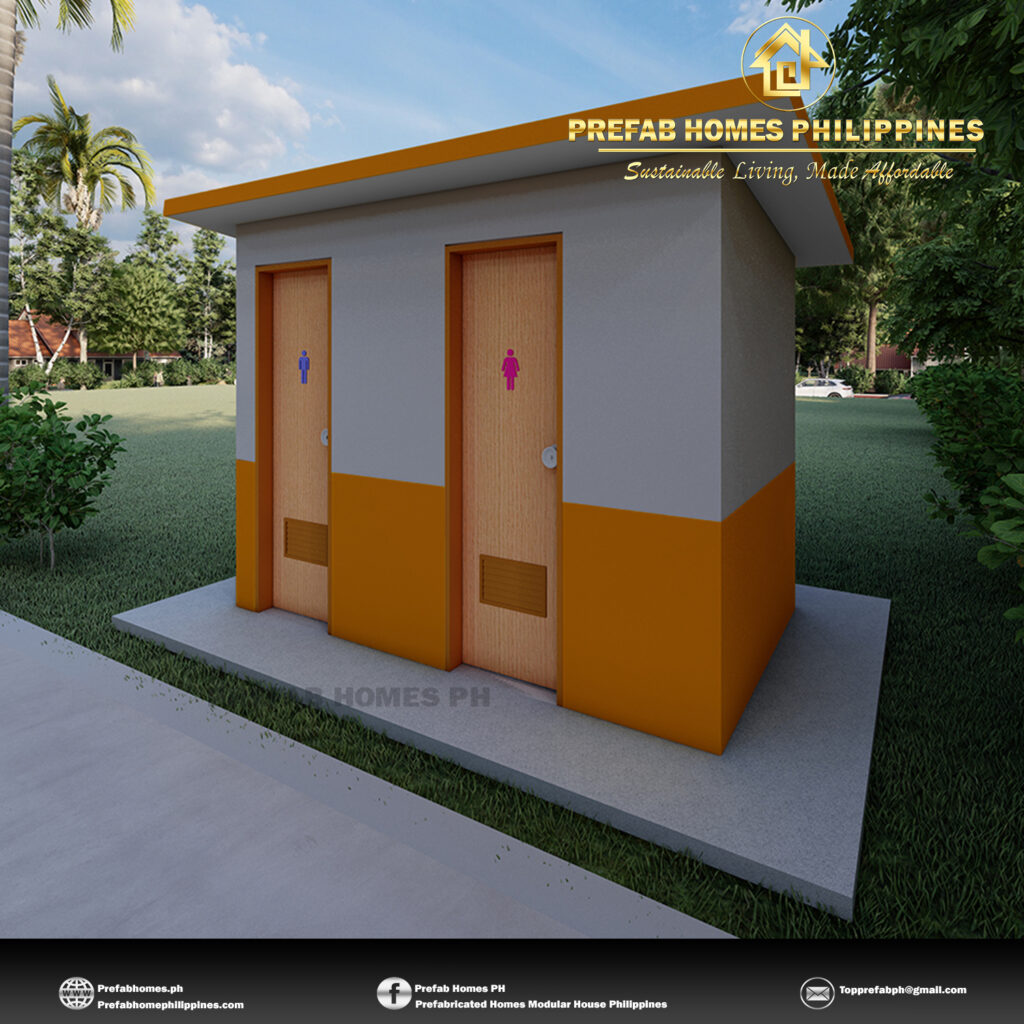 Prefab Two Stall Toilet - Prefabricated Homes